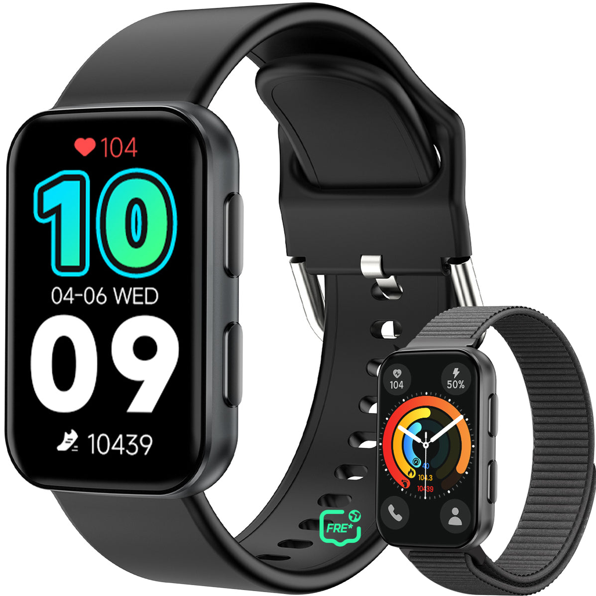 MorePro AIR2 Fitness Tracker, Smart Watch with 24/7 Heart Rate and Blo ...